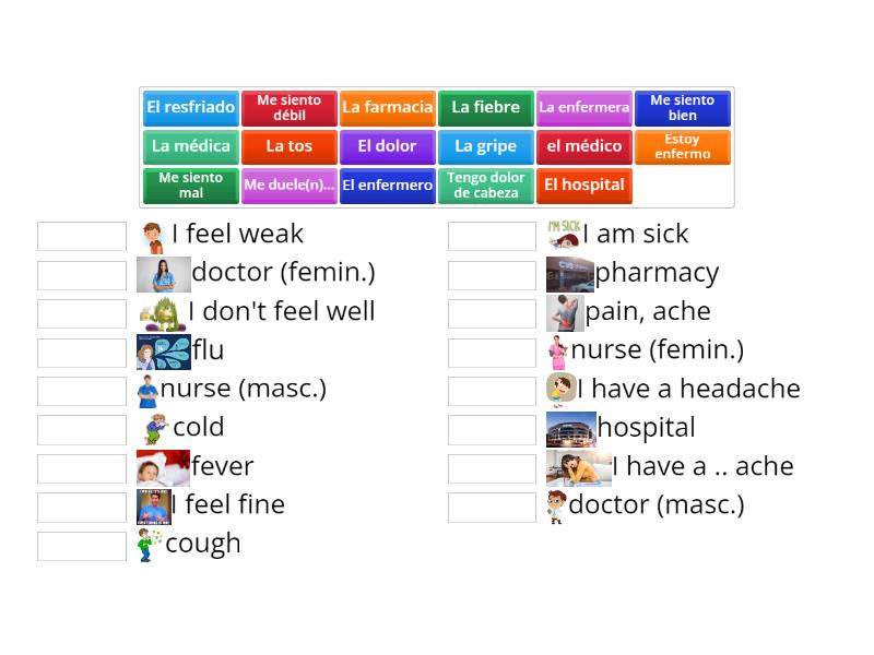 Síntomas y enfermedades - Match up