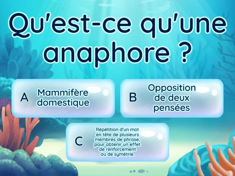 Les figures de style (5) - Quiz