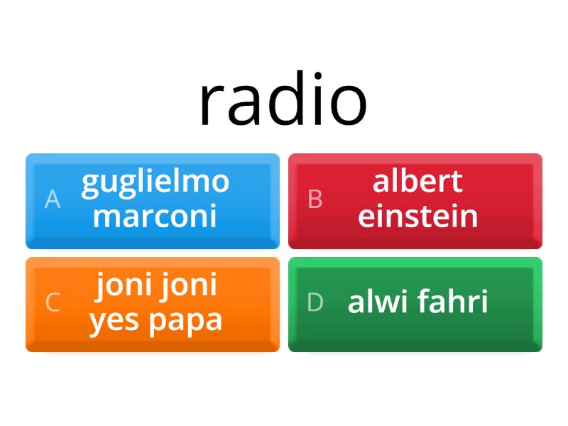 tokoh dan penemu hebatku! - Quiz