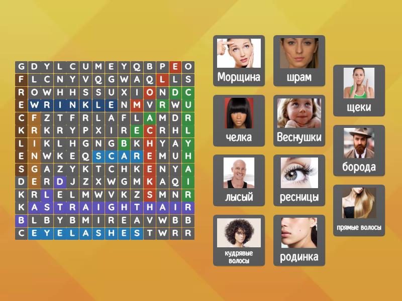 appearance part 2 - Wordsearch