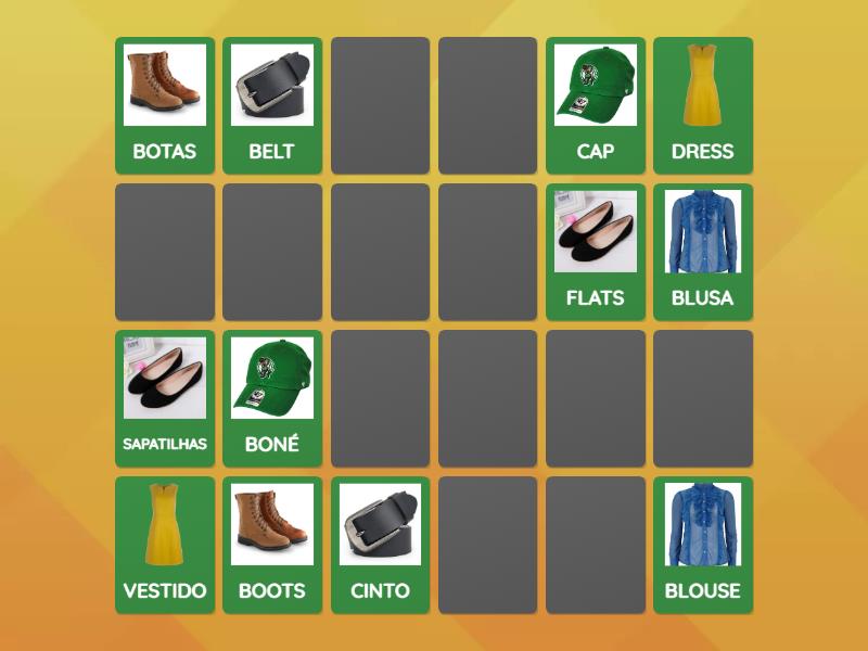 CLOTHES MEMORY GAME PART 1 - Matching pairs