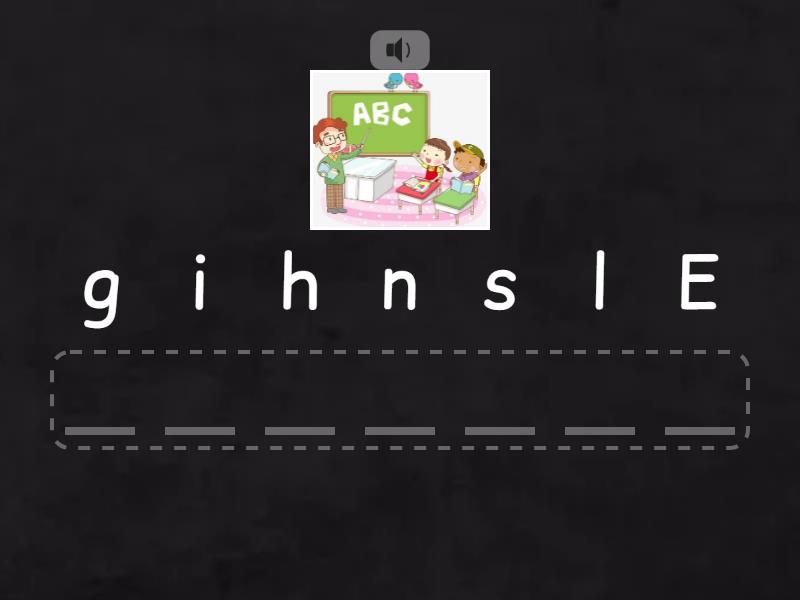 SM3 School subjects, spell it - Anagram