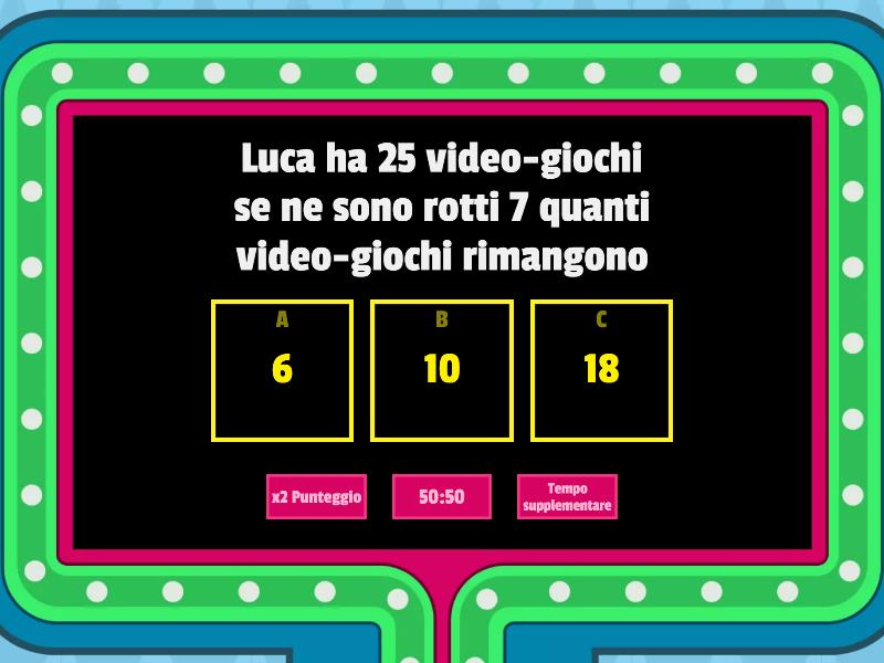 problemi quiz - Gameshow quiz