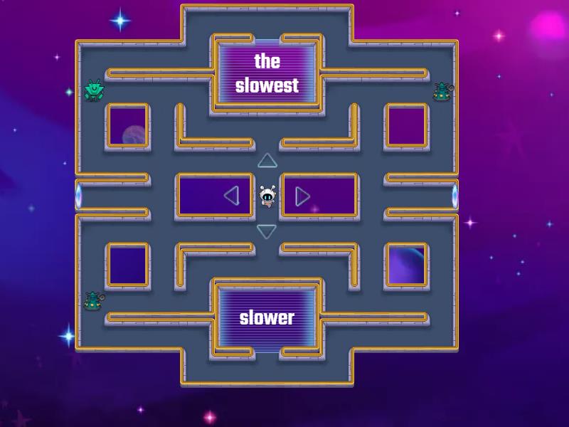 Comparative and Superlative adjectives - Maze chase