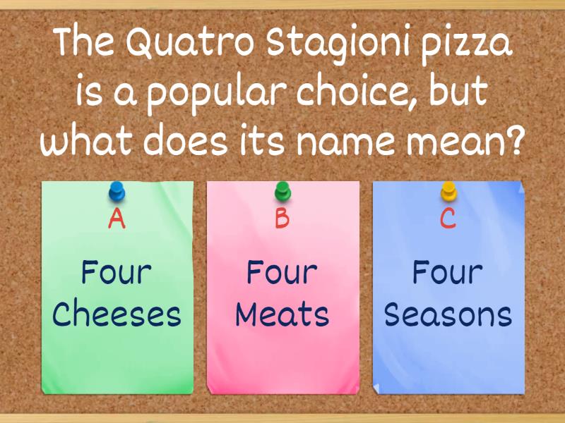 Pizza Quiz Questions - Questionário
