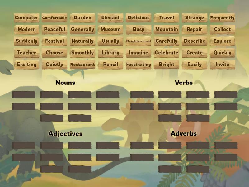 Parts of Speech Sorting - Group sort