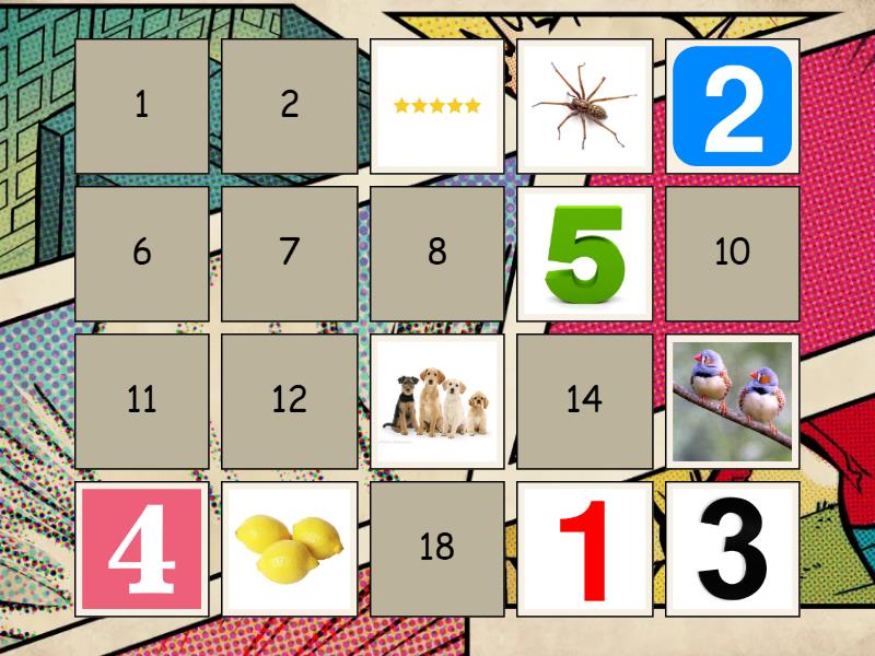 Counting objects 1 - 10 - Matching pairs