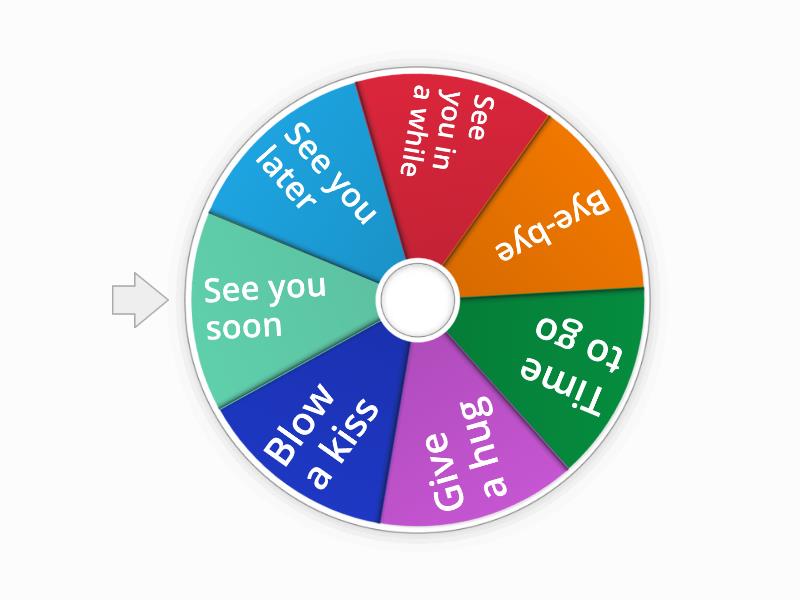Say good-bye - Spin the wheel