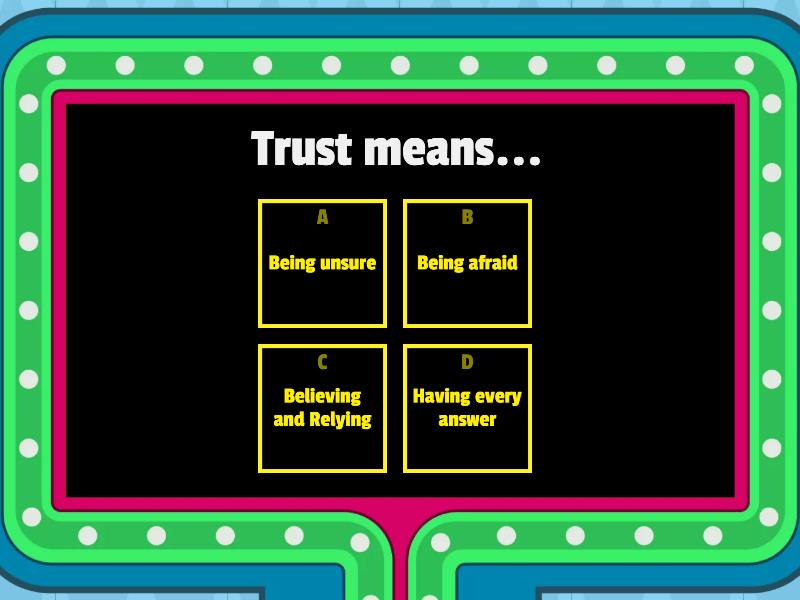 TRUST - Gameshow quiz