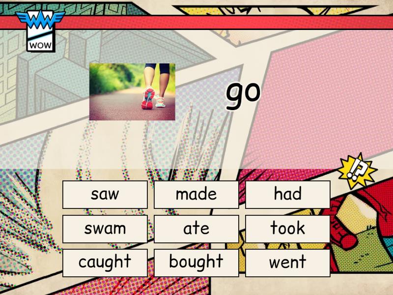 smart junior 3 unit 8 irregular verbs - Find the match