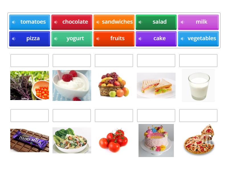 Matching Vocabulary Picnic - Match up