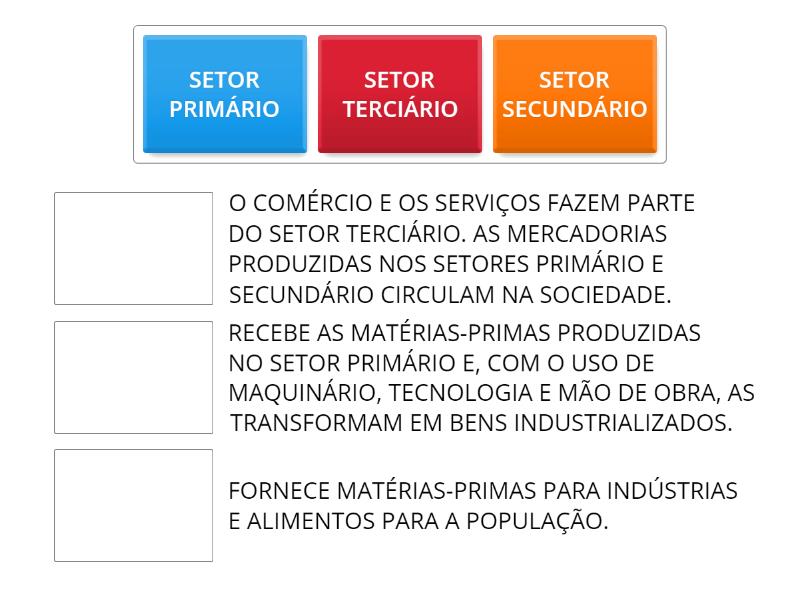 OS TRÊS SETORES - Match up