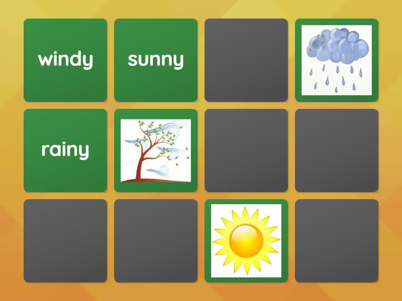 Weather - Memory - Matching pairs