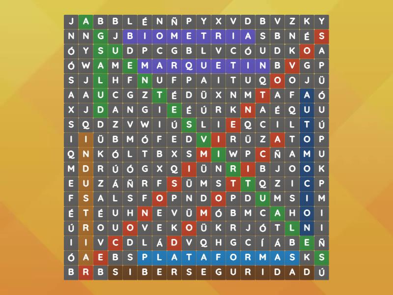 INTELIGENCIA ARTIFICIAL - Sopa de letras