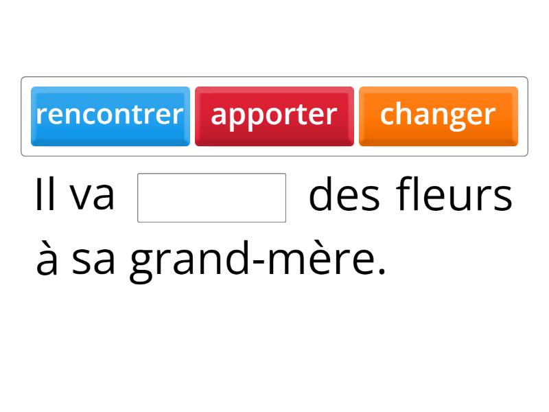 french - Complete the sentence