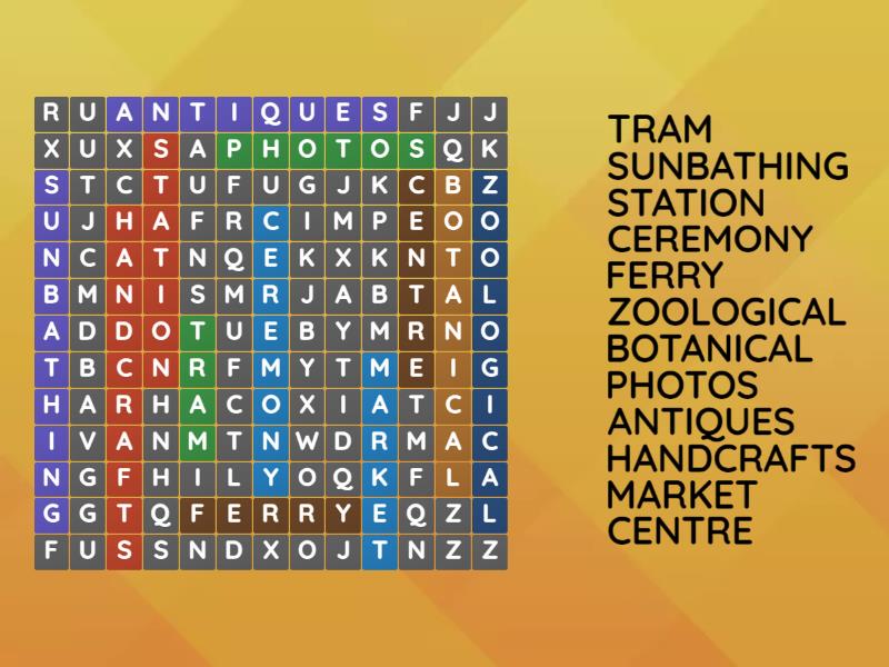 Book 5B U1 Game 2 (Hong Kong Island) - Wordsearch