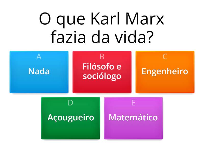 Karl Marx - Cuestionario