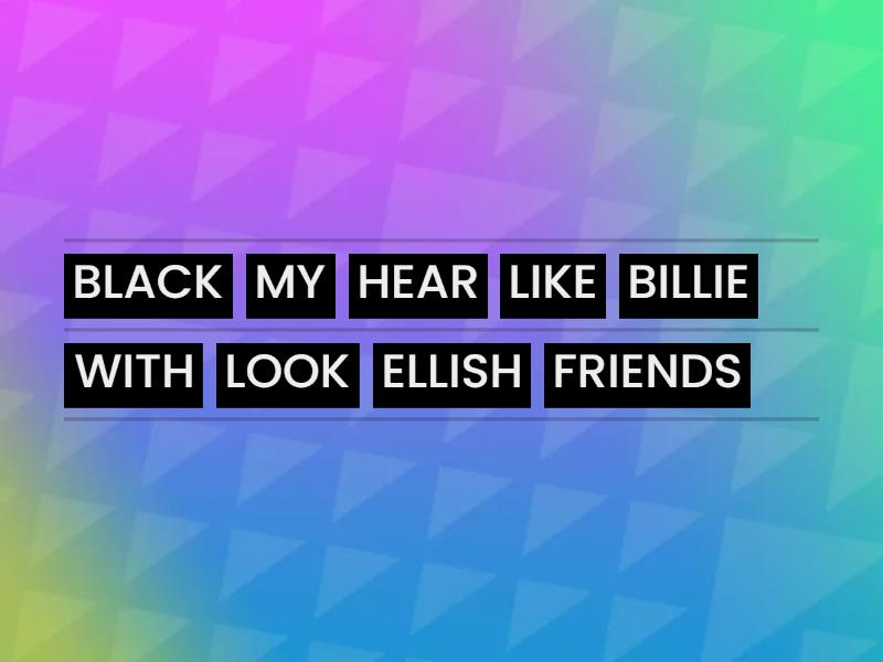 billie fan - Unjumble