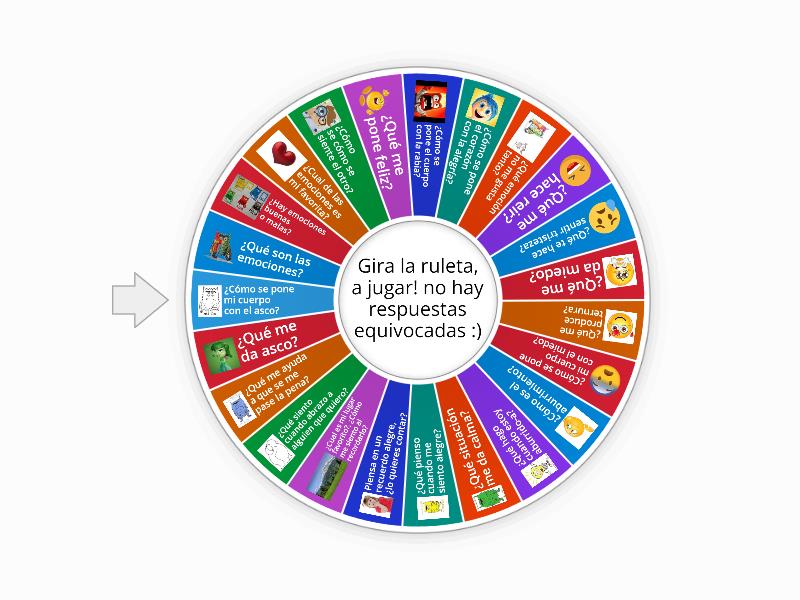 RULETA DE LAS EMOCIONES "Libro monstruo de colores" - Spin the wheel
