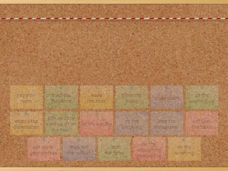 EF Pre-Inter Housework - Find the match