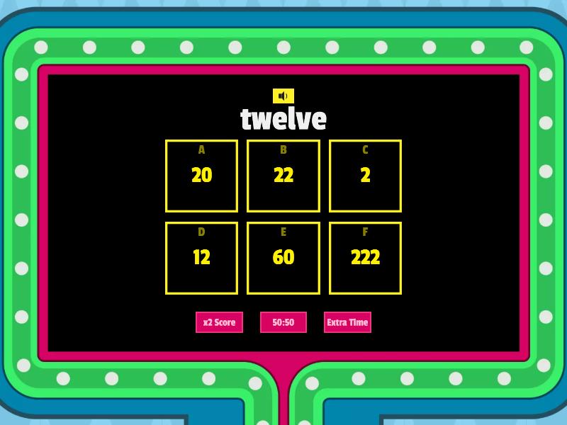 Numbers - Gameshow quiz