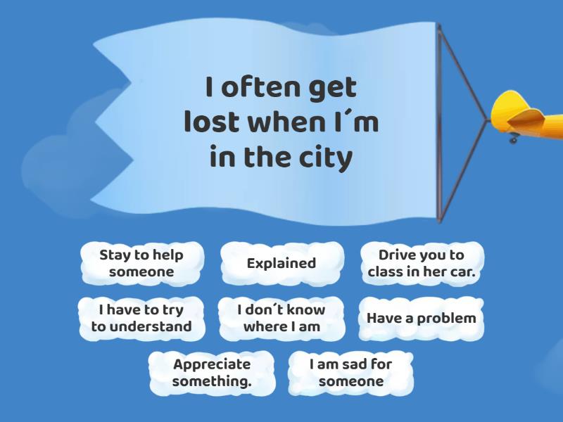 Needing and giving help. Vocabulary - Cada oveja con su pareja