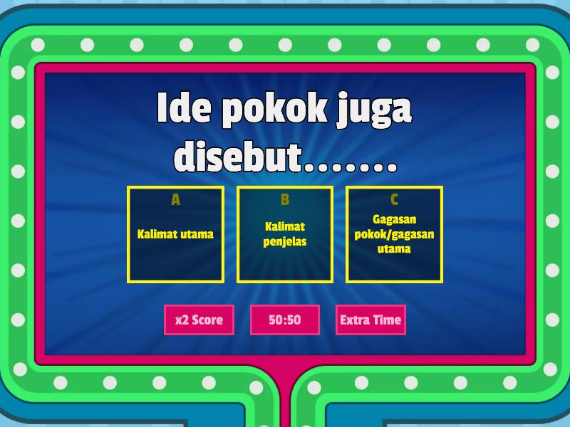 Ide Pokok kelas 4 - Gameshow quiz