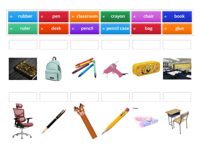 (school things) - Match up