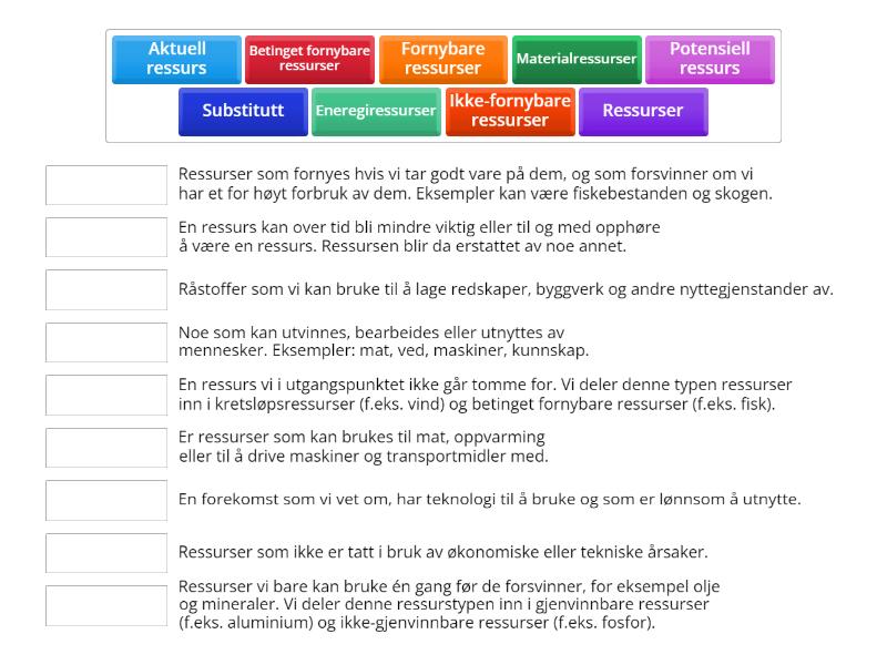 K2 Ressurser - Match up