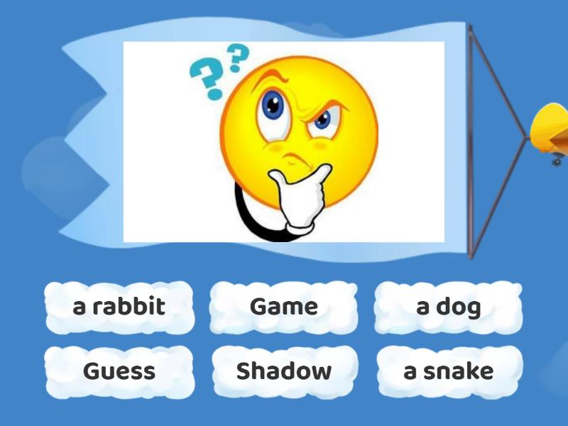 Shadow guessing game - Find the match