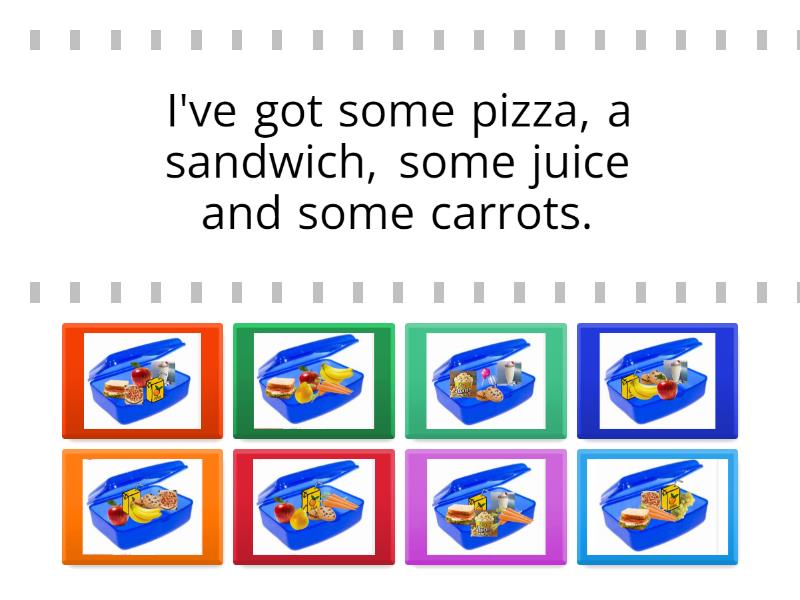 Find the lunchbox - Find the match