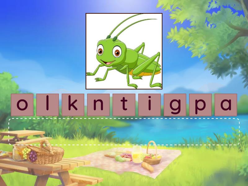 Tipaklong & Langgam Vocabulary - Anagram