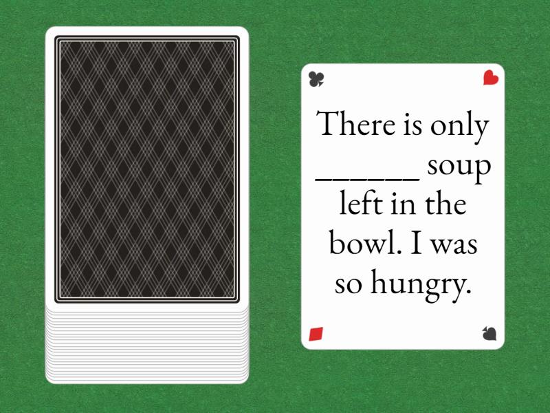 Quantifiers for Grade 4 - Speaking cards