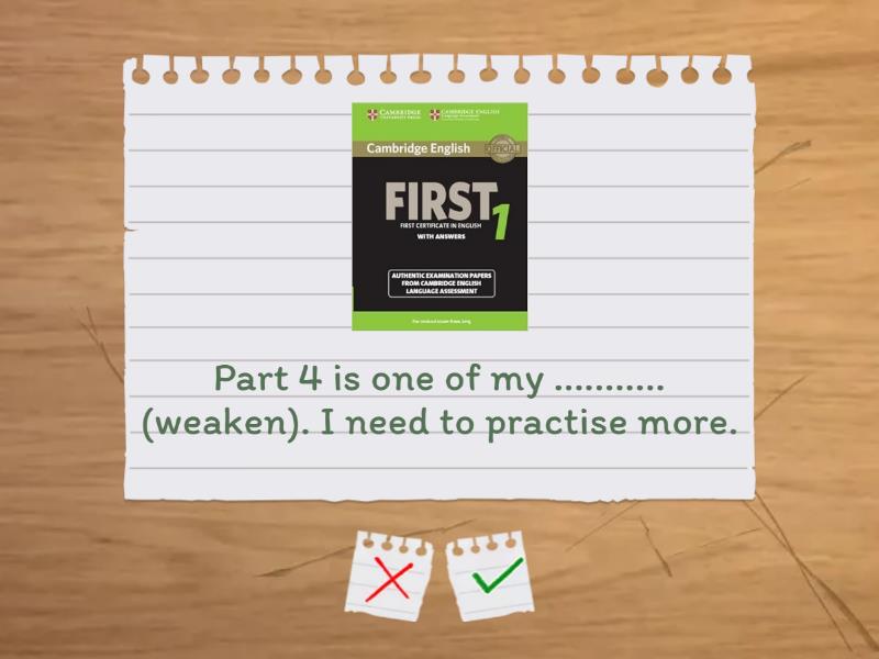 Word Formation Practice B2 - Flash cards