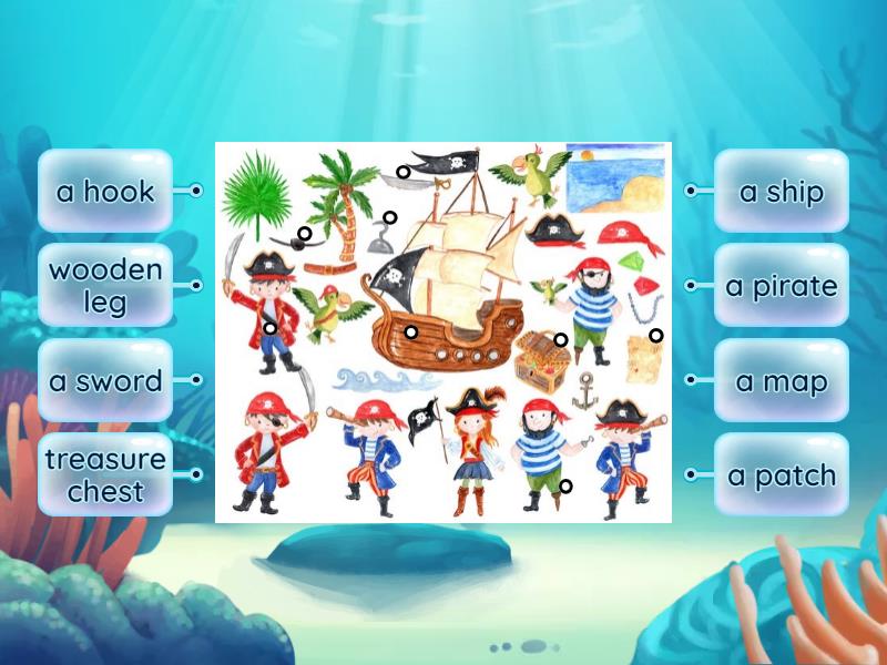 Pirates Vocabulary - Labelled diagram