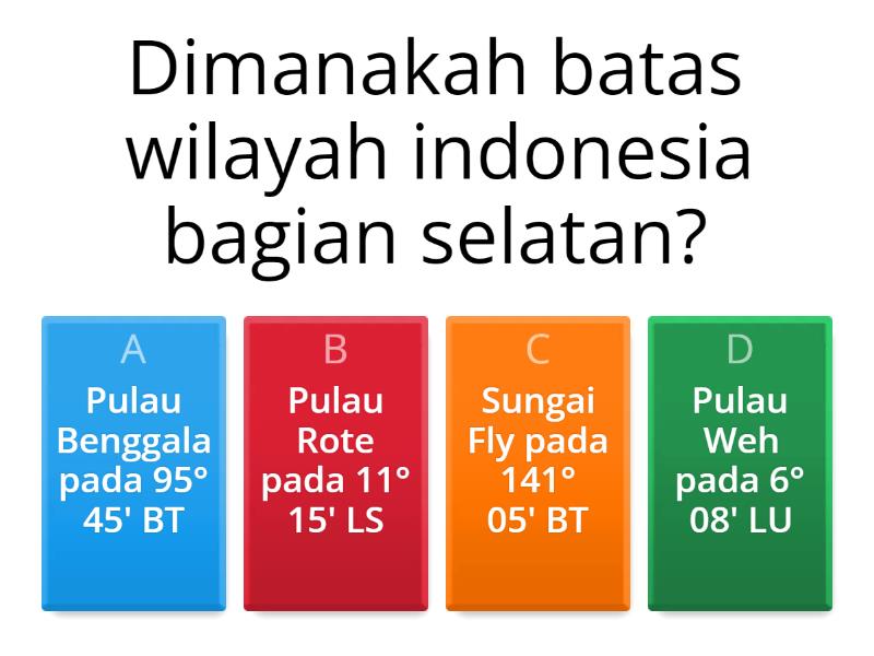 Posisi Strategis Indonesia dan Potensi Sumber Daya Alam - Quiz Posisi Strategis Indonesia dan Potensi Sumber Daya Alam - Quiz