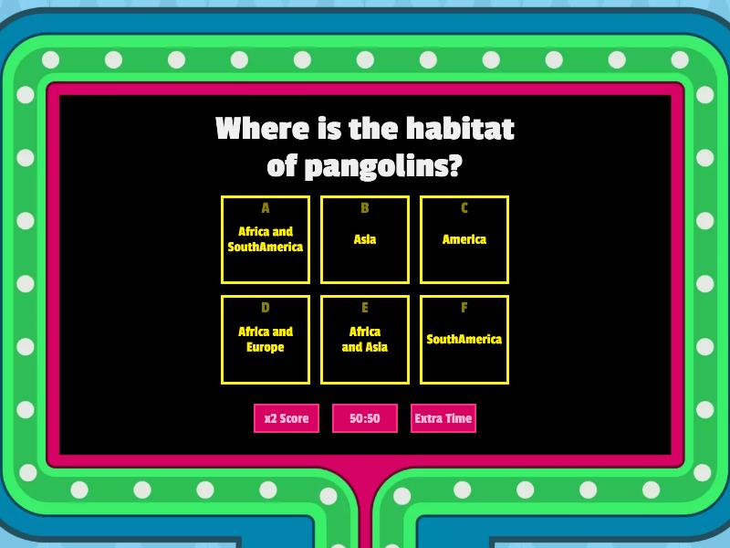 Pangolin - Gameshow quiz