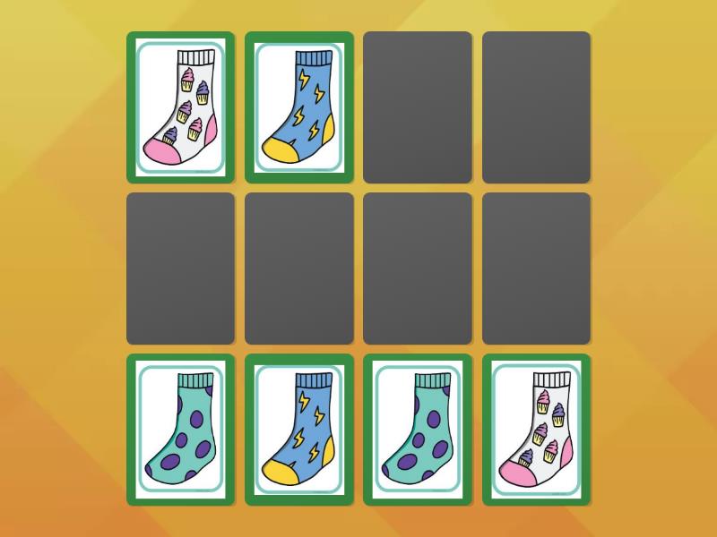 Sock match game - Parejas