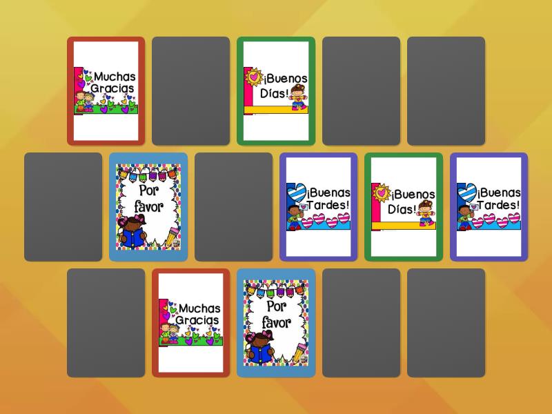 las palabras magicas - Matching pairs