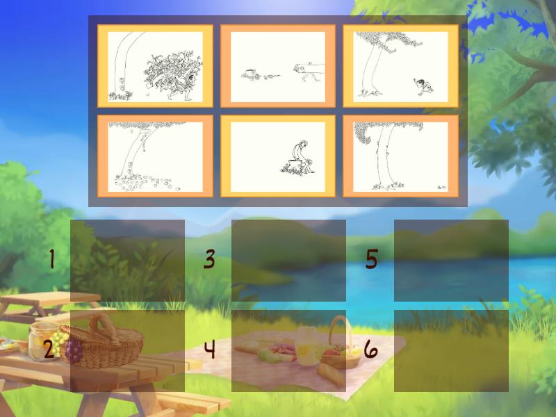 Sequence the story, "The Giving Tree". - Rank order