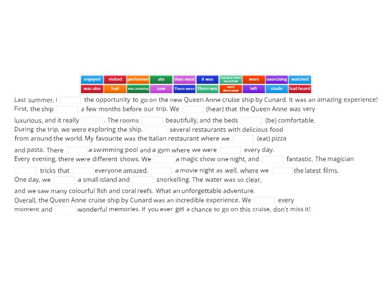 The Queen Anne - Complete the sentence