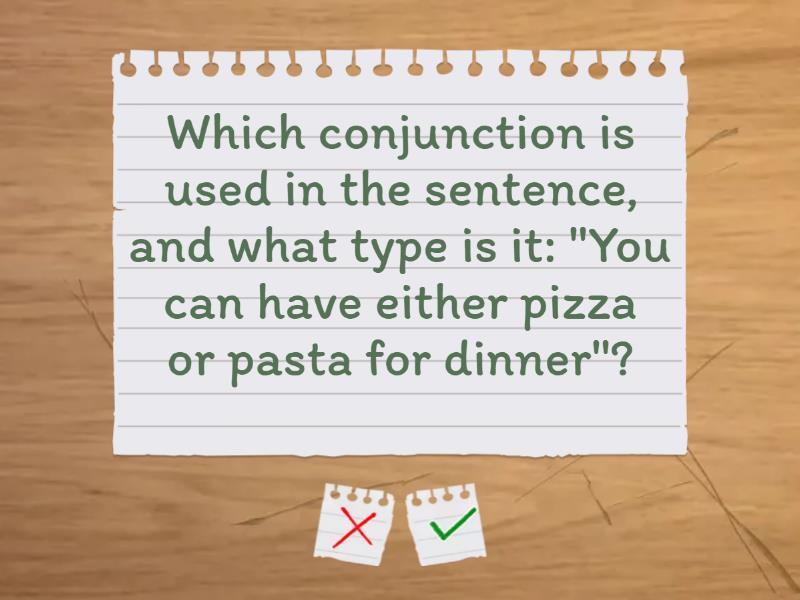 Conjunction Test - Flash cards
