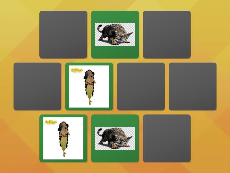 os croods - Matching pairs