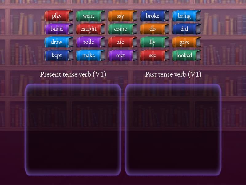 Identification of present (V1) and past (V2) verbs by esc24x7.com ...