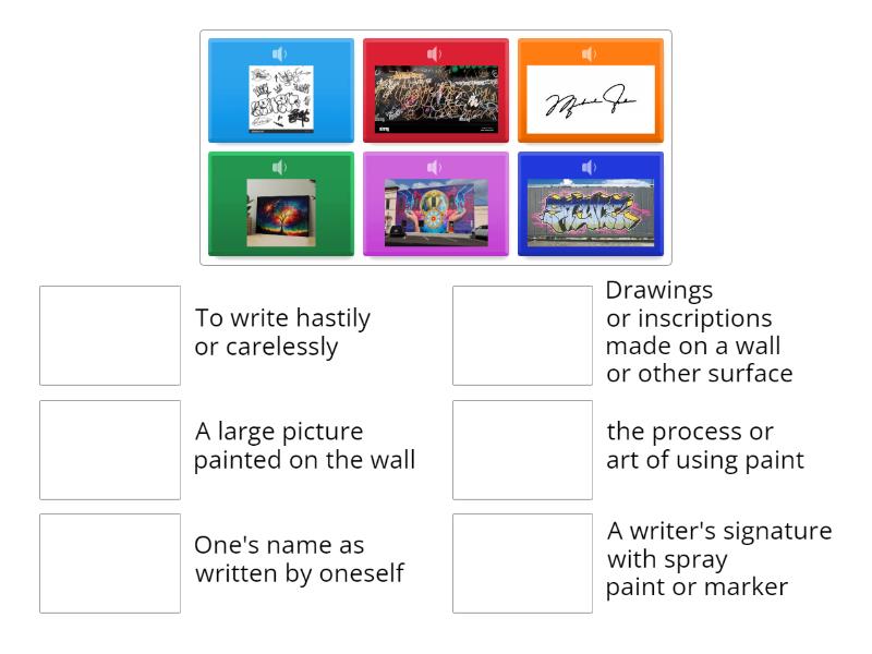 Listen and match - Match up