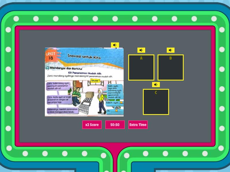 kemahiran mendengar bm t4 - Gameshow quiz