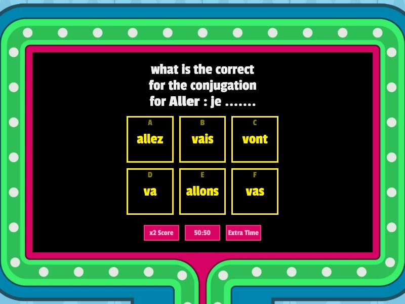 verb aller - Gameshow quiz