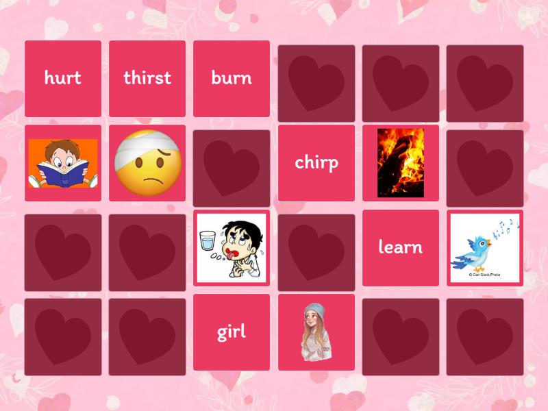 Phonics or, ir, ur or ear - Matching pairs