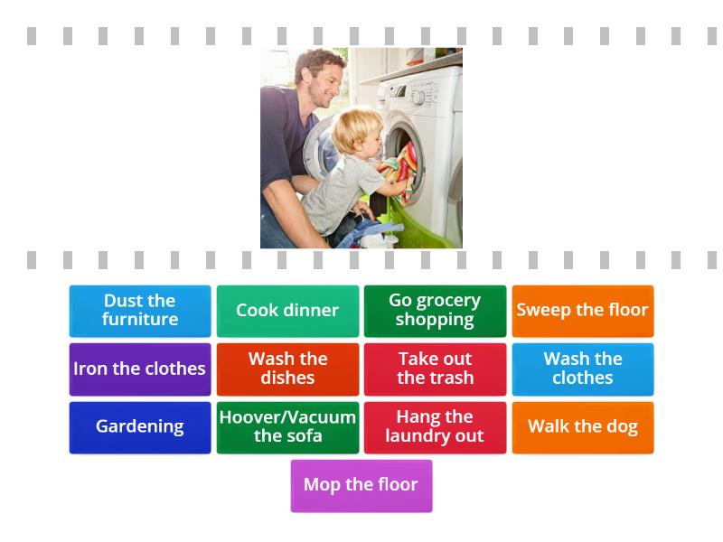 Household chores - Find the match