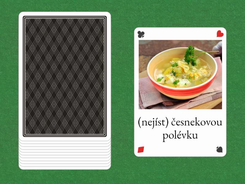 Jíst, pít, mít rád - zeptej se! - Speaking cards